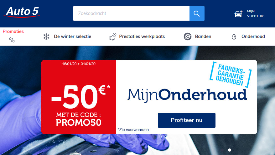 €7 Auto5 kortingscode - korting in mei 2021 (België)